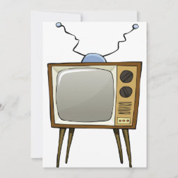 Retro Television Invitations | Zazzle