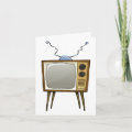 Retro Television Vintage TV Note Cards | Zazzle