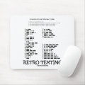 Retro Texting (Internatonal Morse Code) Mouse Pad | Zazzle