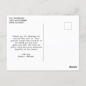 Retro Thank You Wedding Photo Postcard | Zazzle