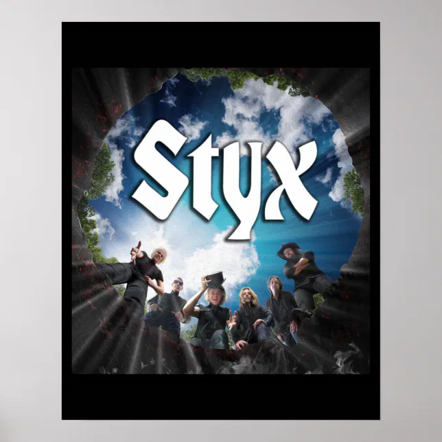 Retro The STYX Band Classic Music Gift for Fans Poster | Zazzle