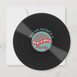 Retro Themed Party Personalised Invitation | Zazzle