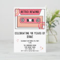 Retro Throwback Birthday Party Invitation | Zazzle