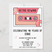 Retro Throwback Birthday Party Invitation | Zazzle