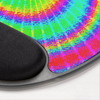 Retro Tie Dye Hippie Psychedelic Gel Mouse Pad | Zazzle