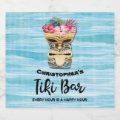 Retro Tiki Bar Party Beer Bottle Label | Zazzle