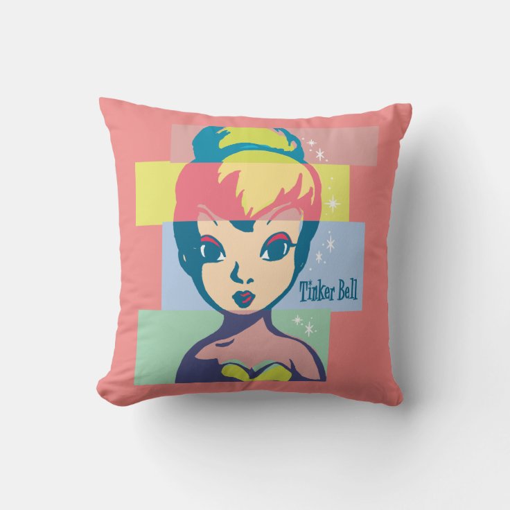 Retro Tinker Bell 2 Throw Pillow | Zazzle