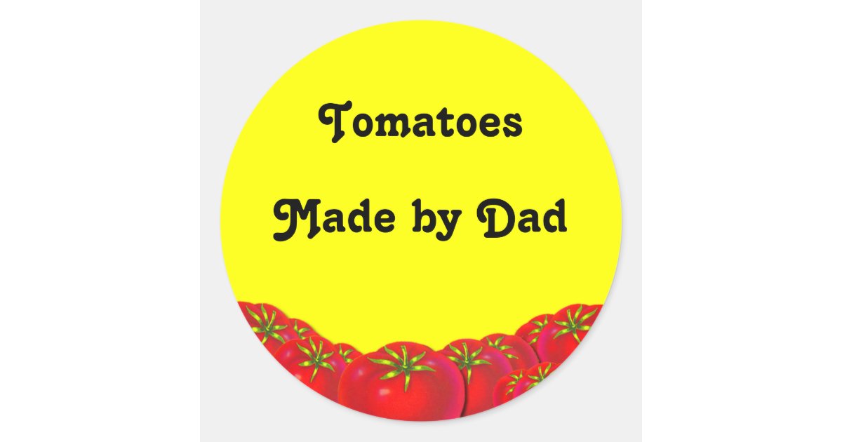 Retro Tomatoes Custom Canning Labels | Zazzle