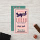 Retro "Totally Loyal" Typography Cool Color Scheme Loyalty Card | Zazzle