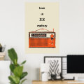 retro transistor radio poster | Zazzle