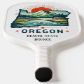 Retro Travel Map of Oregon State Pickleball Paddle | Zazzle