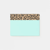 Retro Turquoise Office Leopard Print Post It Notes | Zazzle