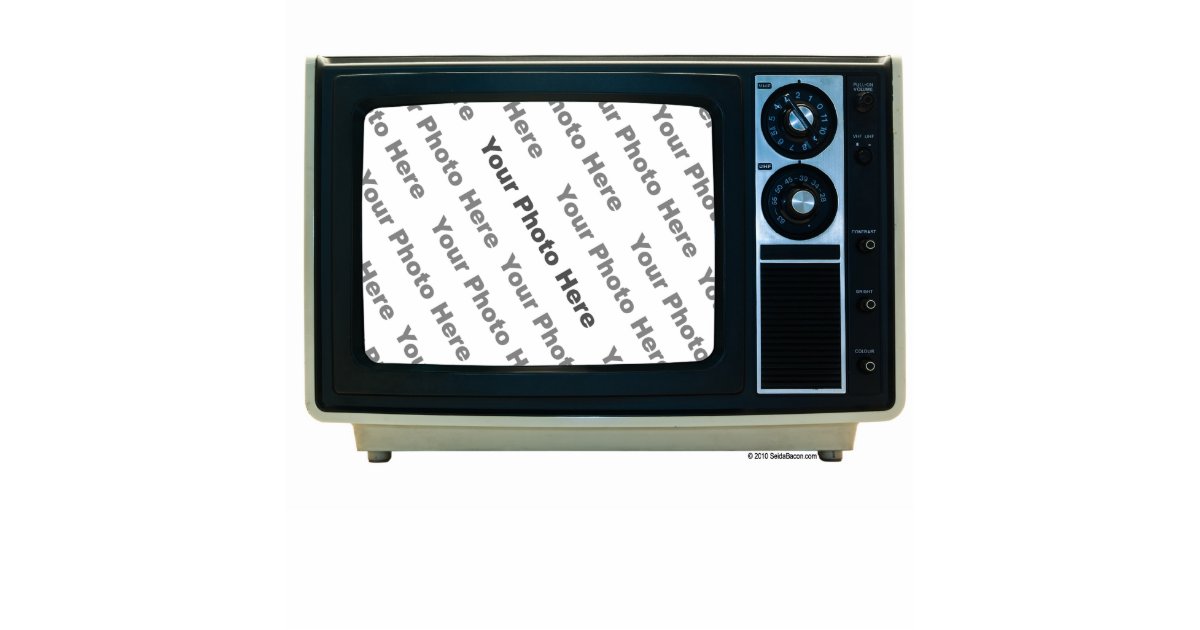Retro TV Custom Frame Cutout | Zazzle