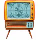 Retro TV Photo Frame Sculpture Magnet | Zazzle