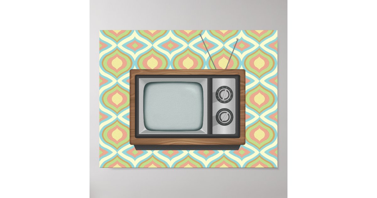 Retro TV Poster | Zazzle