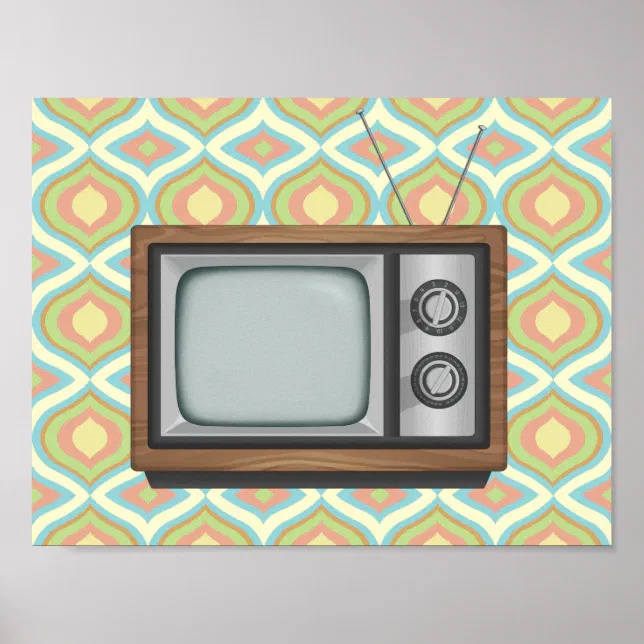Retro TV Poster | Zazzle