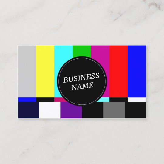 Retro TV Screen Advertising Business Card | Zazzle.com