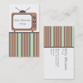 Retro TV Set Business Card | Zazzle