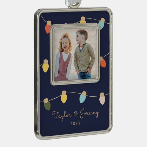 Retro Twinkle Lights Christmas Ornament | Zazzle