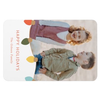 Retro Twinkle Lights Magnet | Zazzle