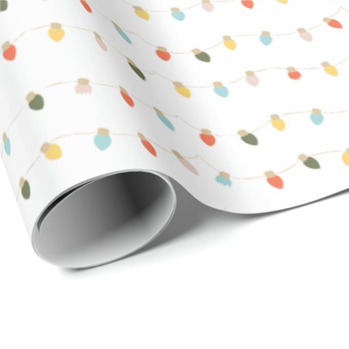 Retro Twinkle Lights Wrapping Paper | Zazzle