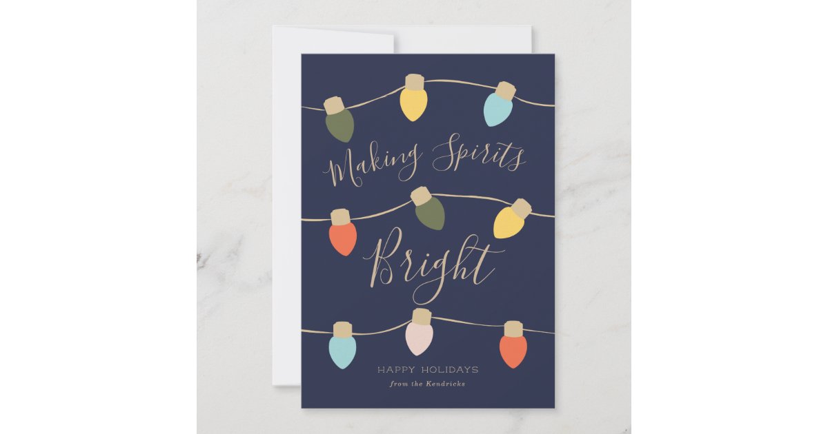 Retro Twinkles Holiday Card | Zazzle