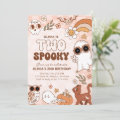 Retro Two Spooky Halloween Birthday Invitation | Zazzle