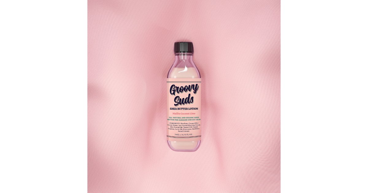 Retro Typography Cool Business Product Label | Zazzle