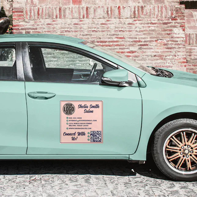 Retro Typography Cool Color Scheme Business Sticker | Zazzle