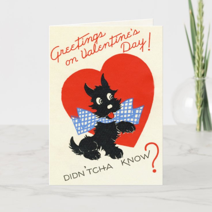 Retro Valentine's Day Card | Zazzle