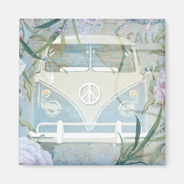 Retro Van Magnet | Zazzle