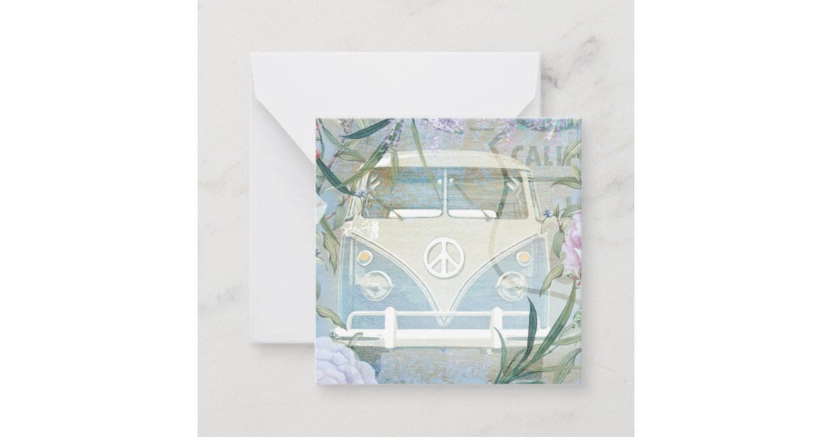 Retro Van Note Card | Zazzle