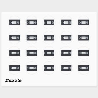 Retro - VHS Tape Sticker | Zazzle