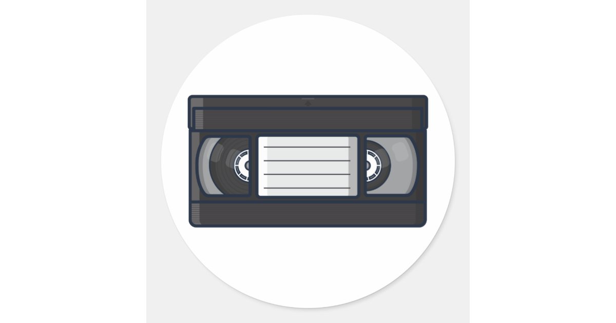 Retro - VHS Tape Sticker | Zazzle
