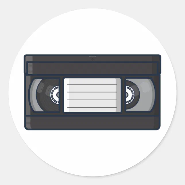 Retro - VHS Tape Sticker | Zazzle
