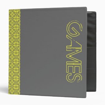 Retro VIDEO GAME Oranizer Custom CD / DVD Album 3 Ring Binder | Zazzle