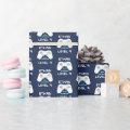 Retro Video Game Theme Personalized Birthday Wrapping Paper | Zazzle