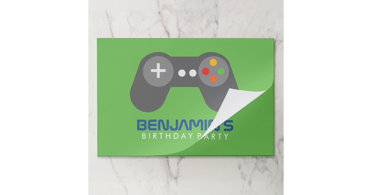 Retro Video Games Controller Birthday Paper Pad | Zazzle