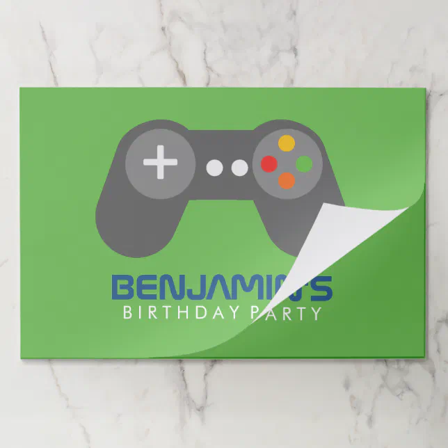 Retro Video Games Controller Birthday Paper Pad | Zazzle
