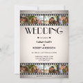 Retro Vignette Photo Collage Film Strip Wedding Invitation | Zazzle