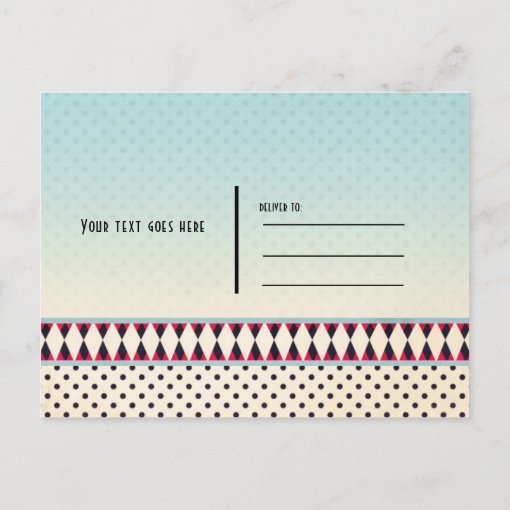 Retro Vintage 1950's Fifties Party Save the Date Announcement Postcard ...