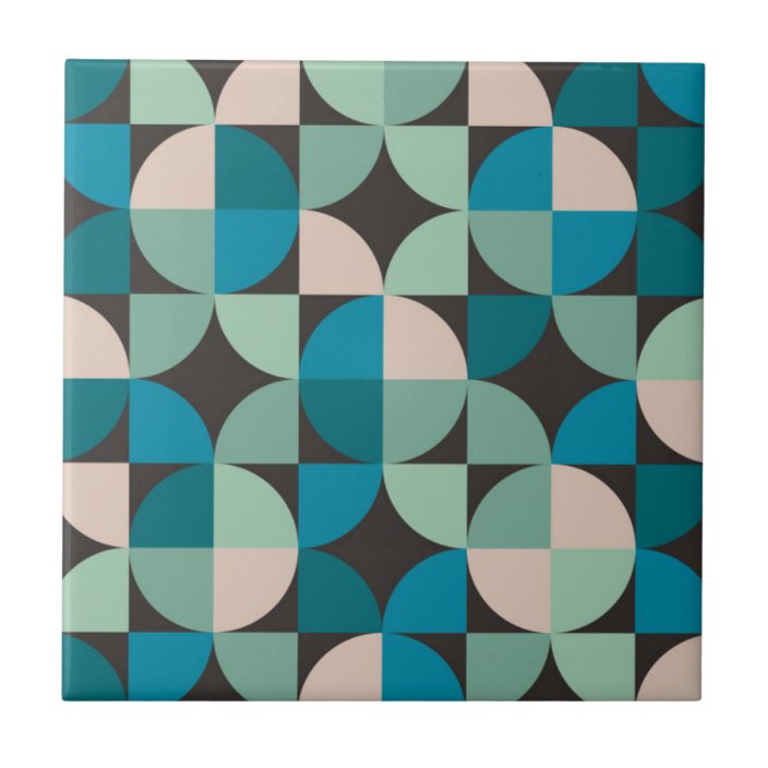 Retro Vintage 60's Pattern Ceramic Tile | Zazzle.com