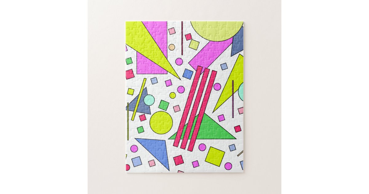 Retro Vintage 80s and 90s Style Jigsaw Puzzle | Zazzle