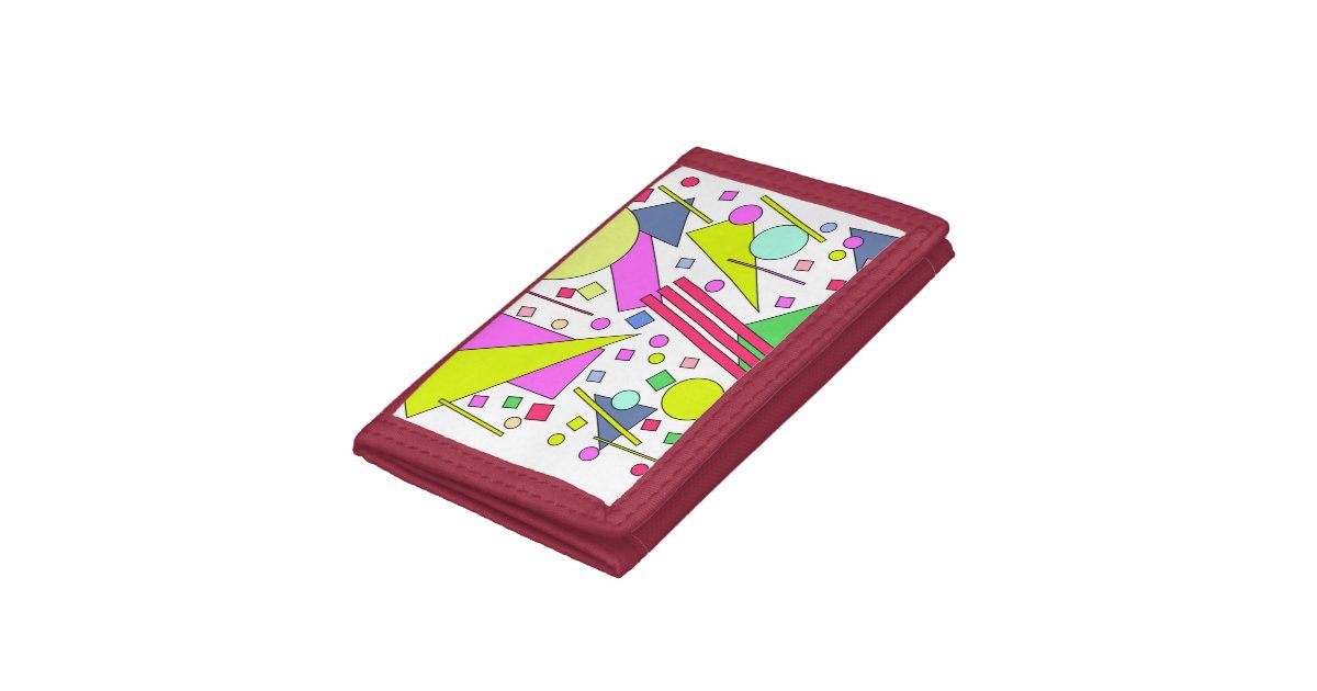 Retro Vintage 80s and 90s Style Trifold Wallet | Zazzle