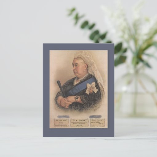 Retro vintage advertising, Queen Victoria Postcard | Zazzle