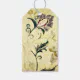 Retro Vintage Antique Floral Parchment QR Code Gift Tags | Zazzle
