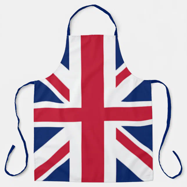 Retro Vintage British Flag Apron, Uk Union Jack Apron | Zazzle