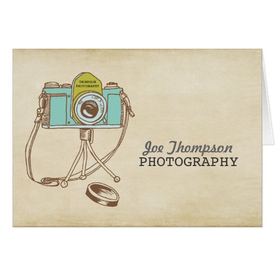 Retro Vintage Camera Photographer Thank You Card | Zazzle.com