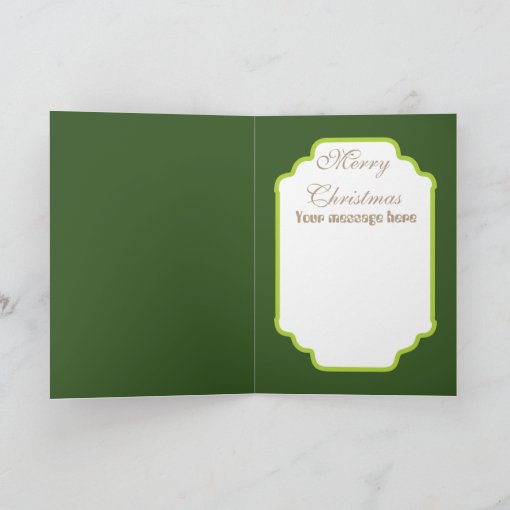 Retro Vintage Christmas lady add text card | Zazzle