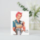 retro vintage coffee lady postcard | Zazzle